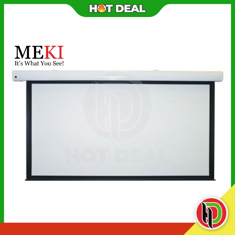 Hotdeal Meki EZ 150D 90"x120" ( 7.6x10 ) Motorized Projector Screen ...