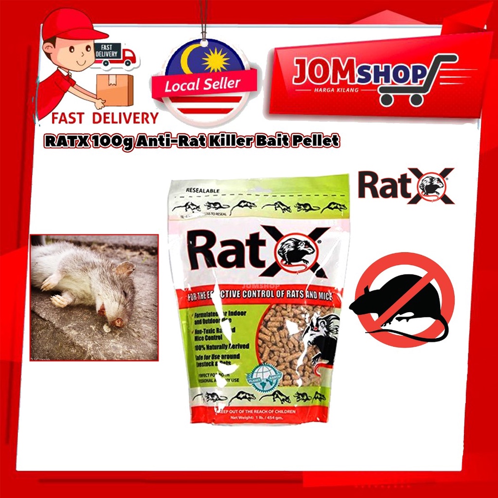 RatX NON-TOXIC For The Effective Control Of Rats and Mice 100G | Shopee ...
