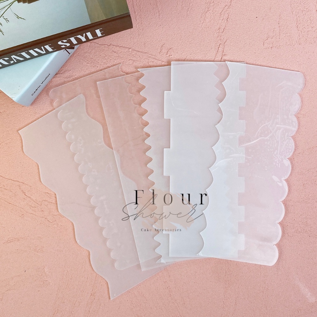 Acrylic Cake Scraper Smoother | Cake Edge Scraper | Cake Icing Frosting ...