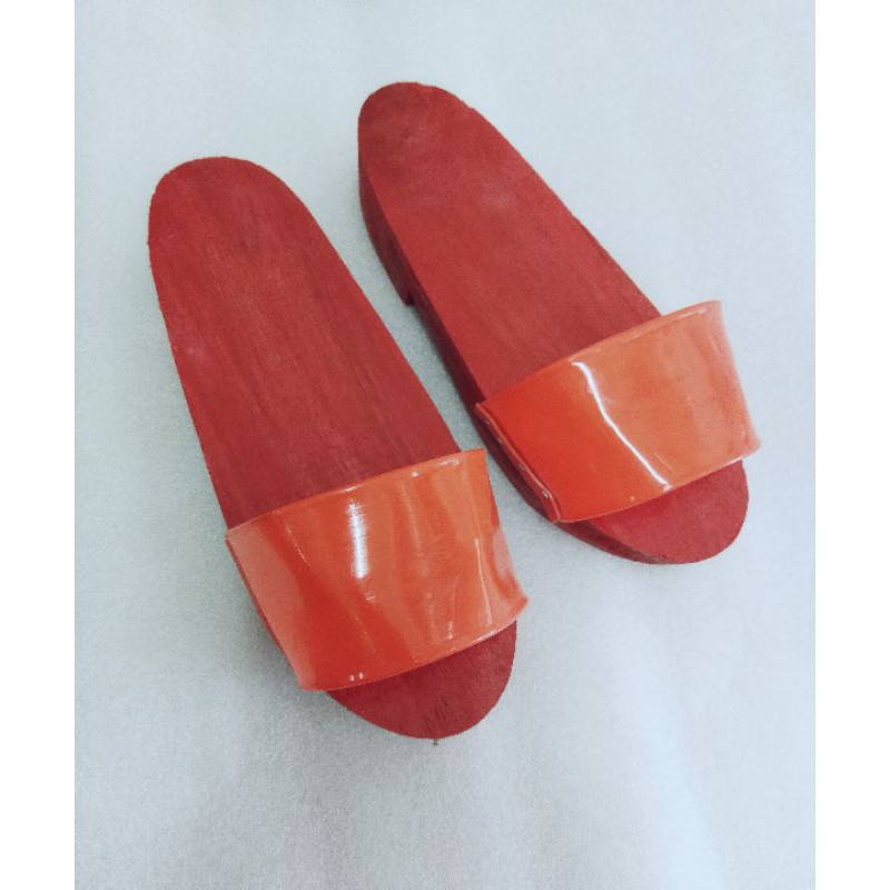 Kasut Kayu, Kasut Terompah Tradisional / Free Size Traditional Wooden ...
