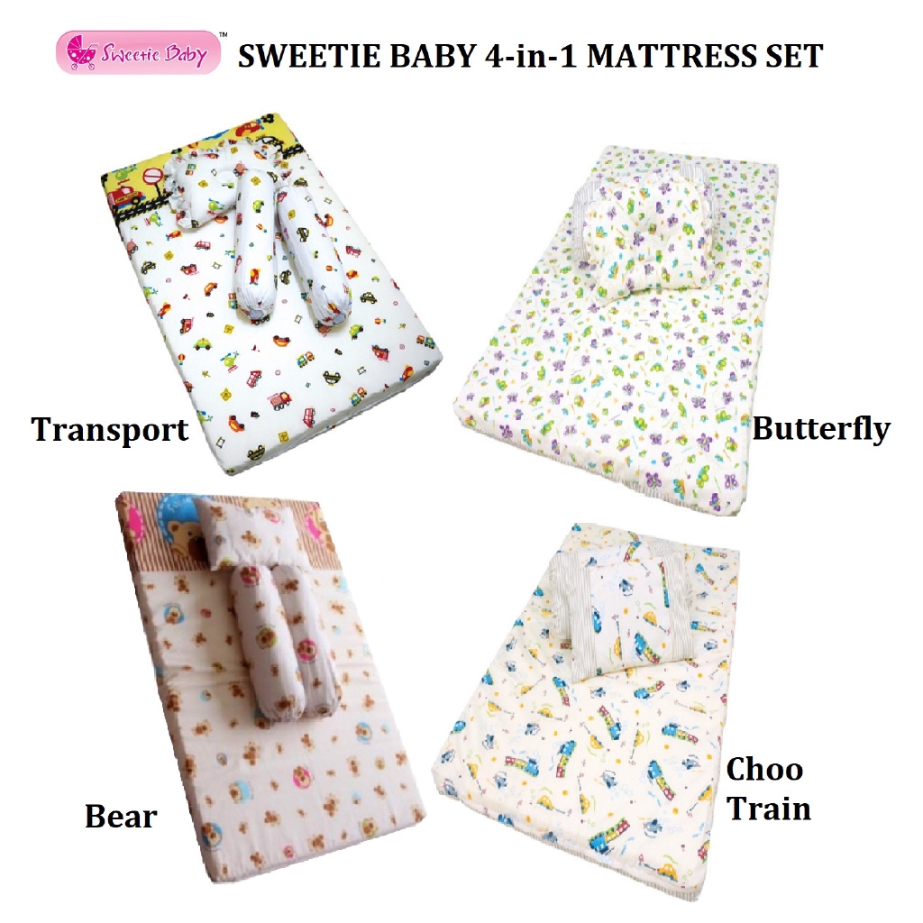 SWEETIE BABY 4-in-1 Baby Mattress Set (Bear/Butterfly/Train) | Shopee Malaysia