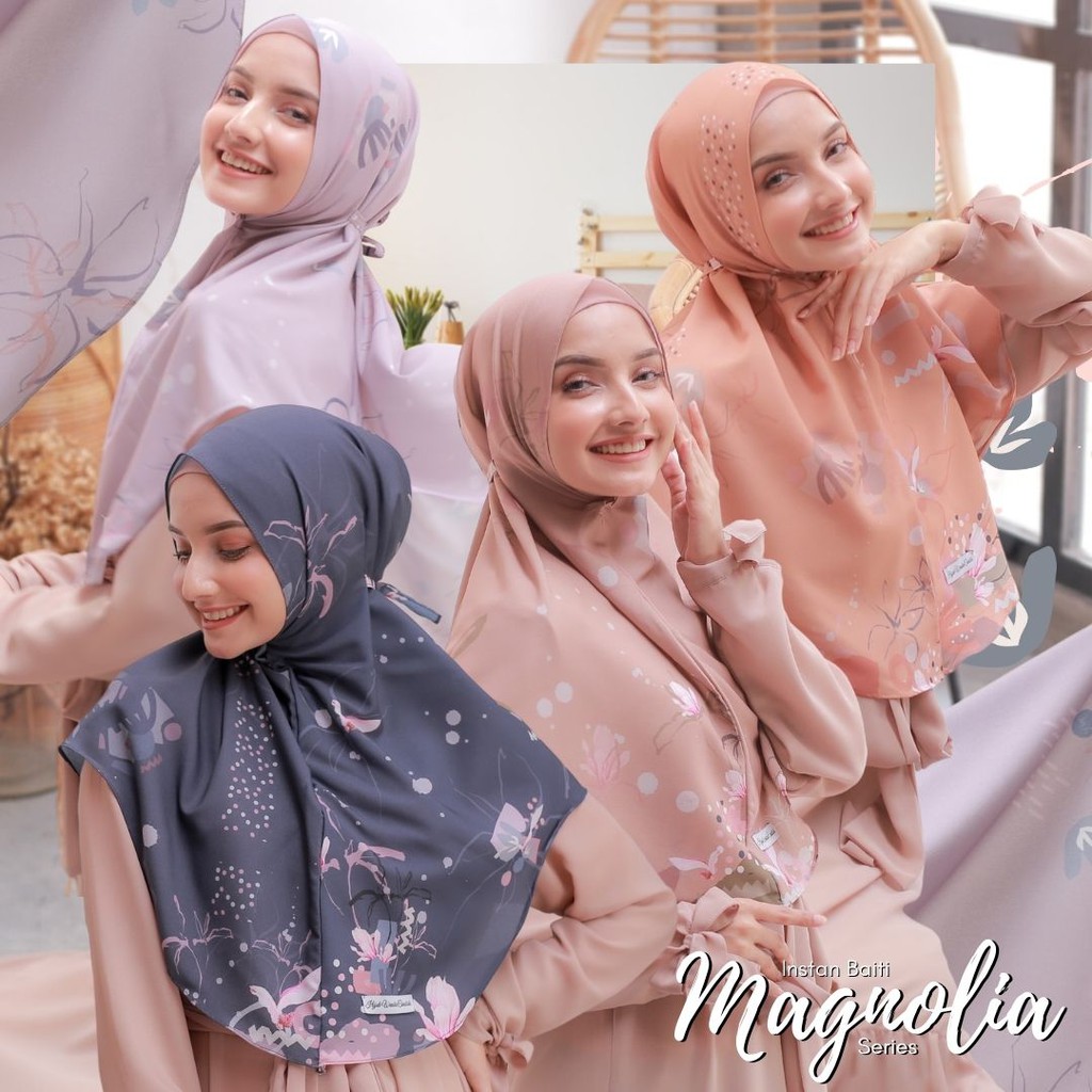 Hijabbeautiful Women - Instant Magnolia | Premium Hijab With Diamond ...