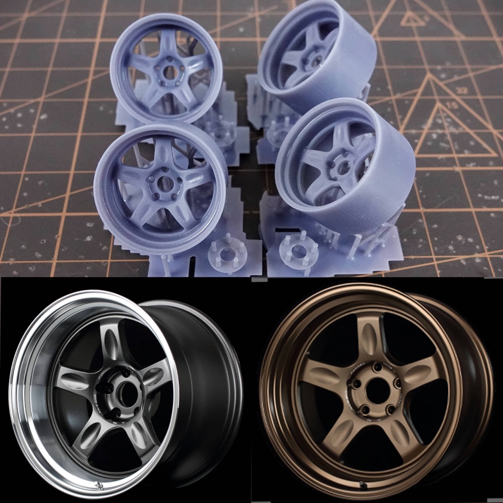 1/24 Volk 21C 18inch Rim Wheel For Tamiya, Fujimi, Aoshima Model Car ...