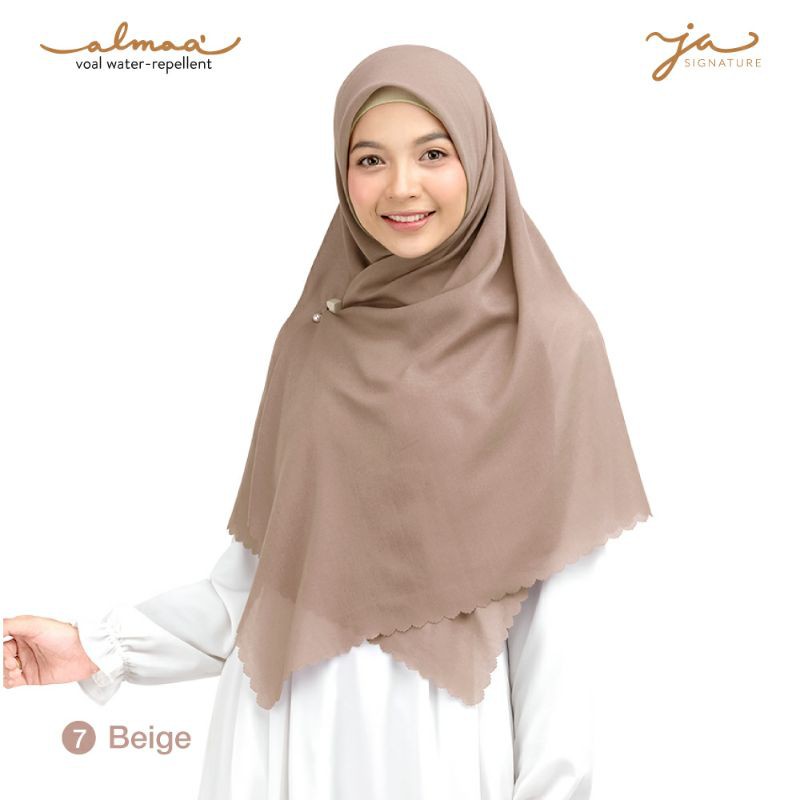 Almaa BEIGE Color ( Water Repellant by JilbabArfa) | Shopee Malaysia