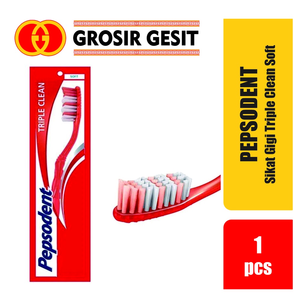 Pepsodent Triple Clean Soft Toothbrush | Shopee Malaysia