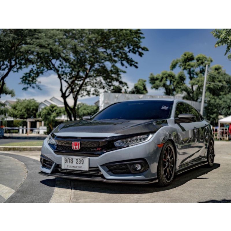 Honda Civic FC High Quality Carbon Fiber CF Front lips Front Diffuser ...