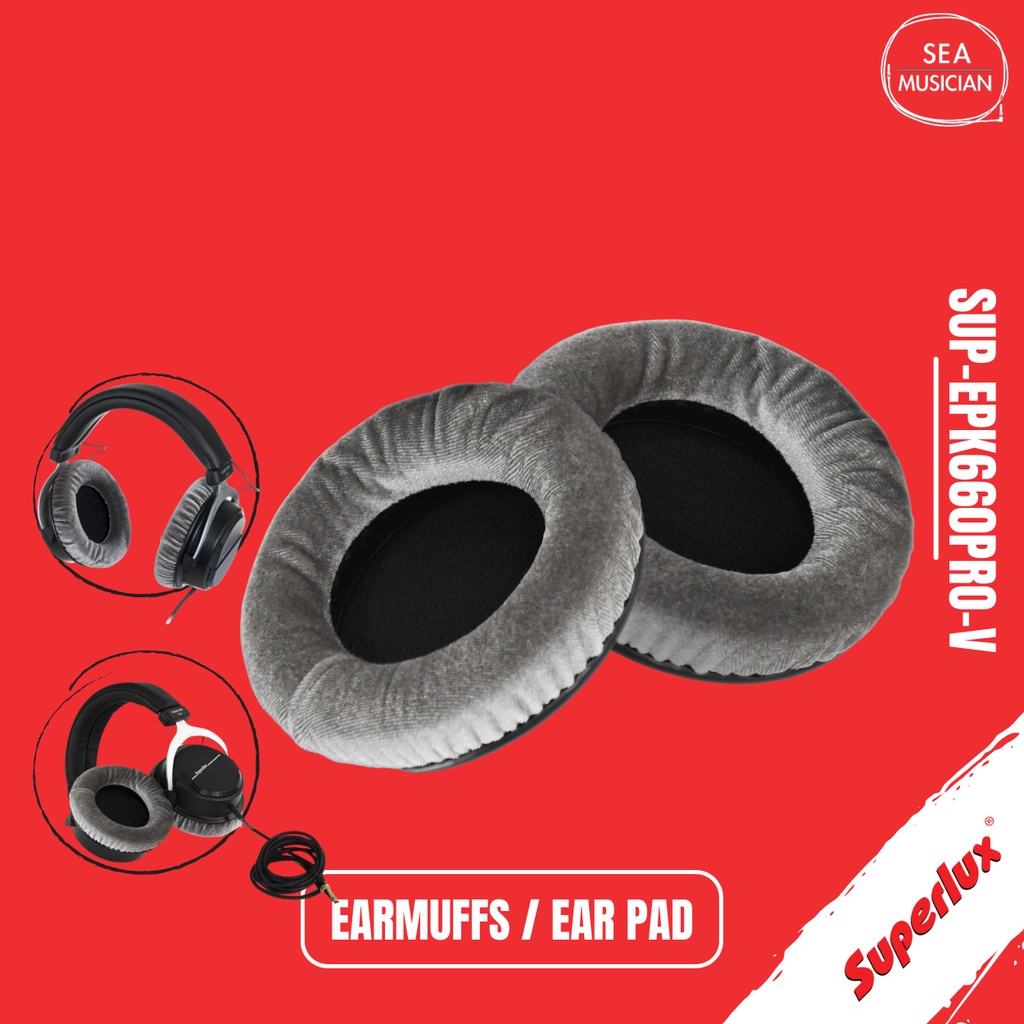 SUPERLUX EPK660PRO-V EARMUFFS/EAR PAD FOR HD660 PRO SERIES HEADPHONE | Shopee Malaysia