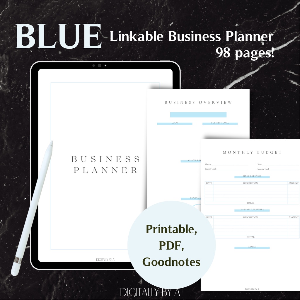 Blue Linkable Digital Business Planner | Shopee Malaysia