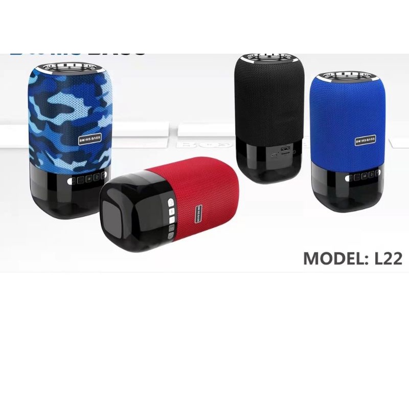 BOOMS BASS L22 TWS Wireless Bluetooth 5.0 Portable Speaker ...