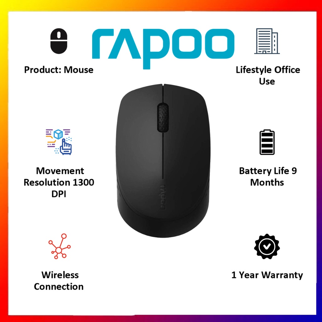 Brand New Rapoo M100G Silent Wireless with Bluetooth 3.0/4.0 RF 2.4G ...
