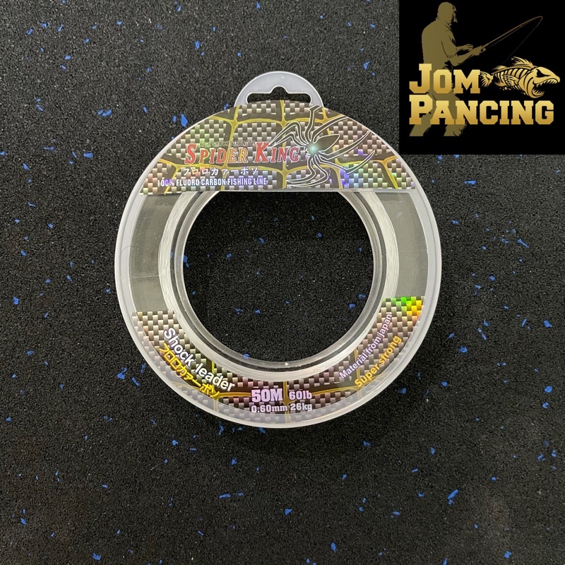 【Jom Pancing】Spider King 💯%Fluorocarbon Fishing Leader,Perambut Pancing ...