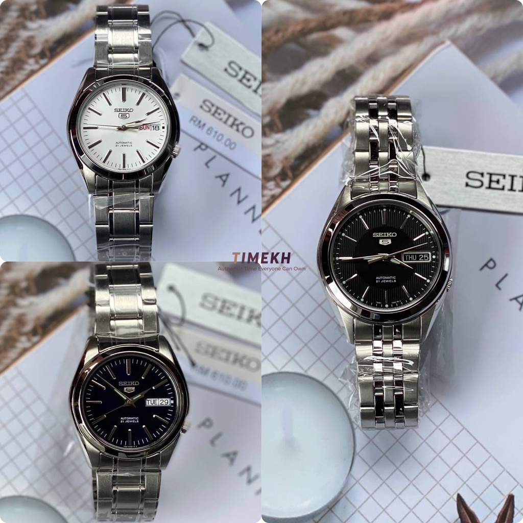 (CLEAR STOCK) 100% Original SEIKO 5 Stainless Steel Automatic Watch ...