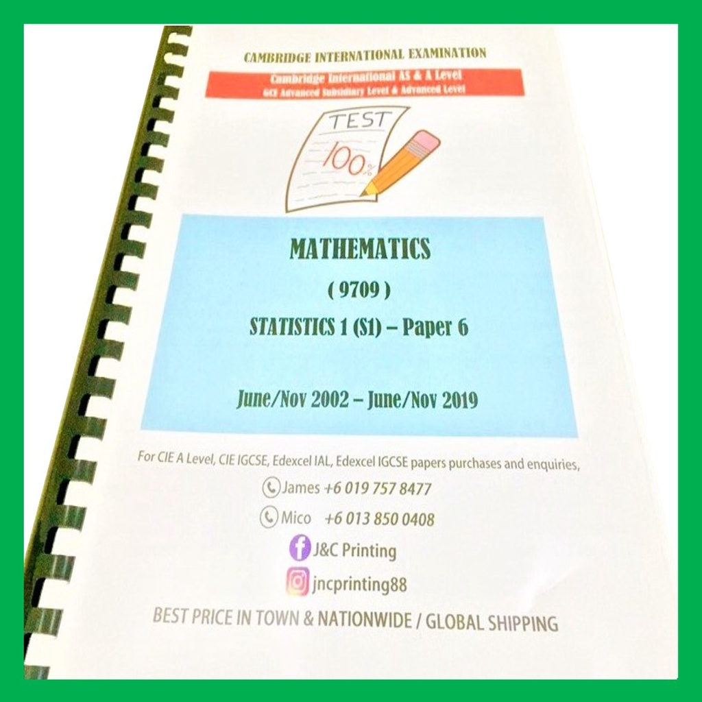 [READY STOCK] Cambridge International AS & A-Level Exam Mathematics ...