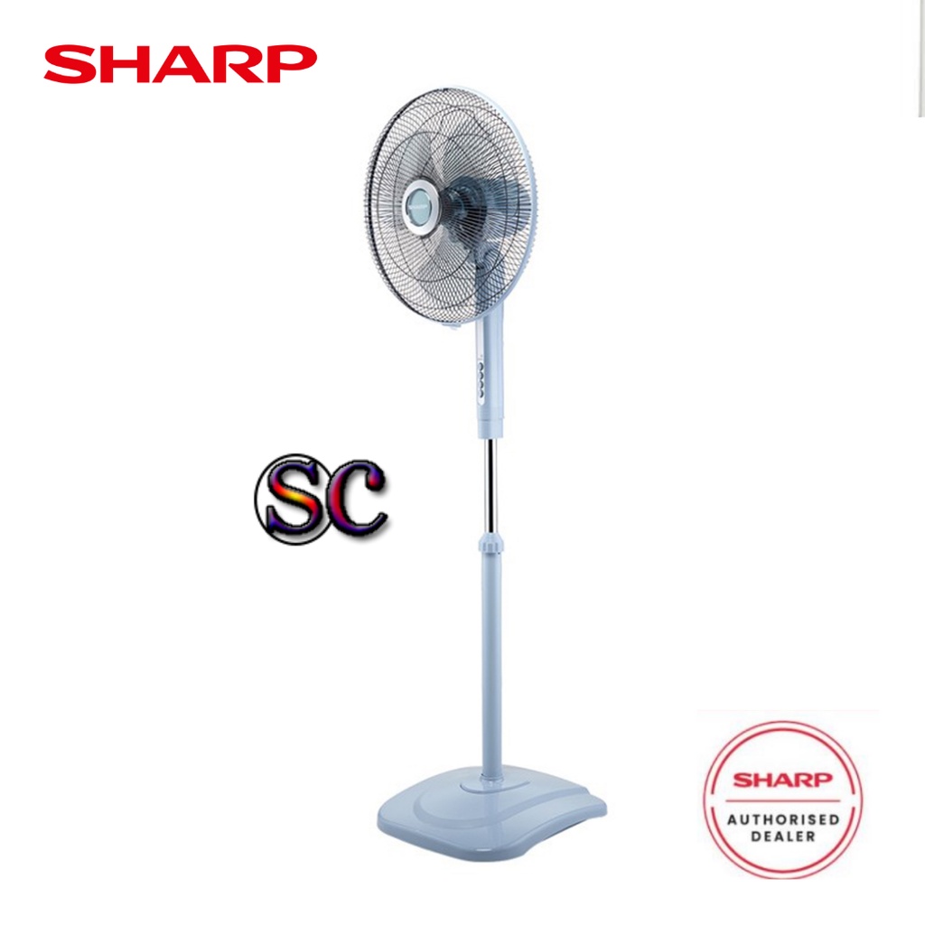 SHARP STAND FAN 16'' PJS169BL/GY (RANDOM COLOUR) | Shopee Malaysia