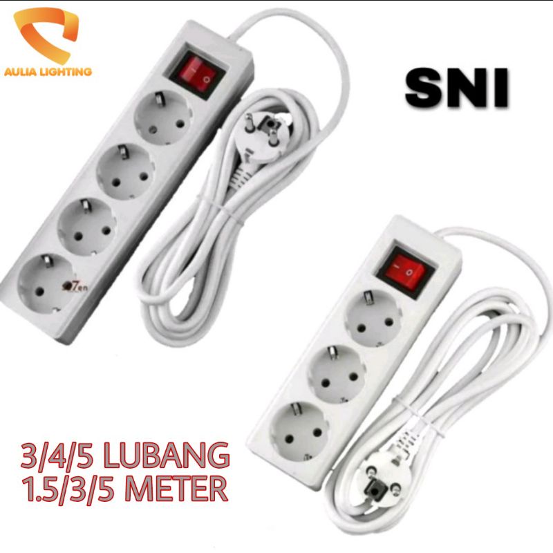 Ground Socket Cable 3L 4L 5L SNI Electrical Plug Socket 220V 10A 3 4 ...