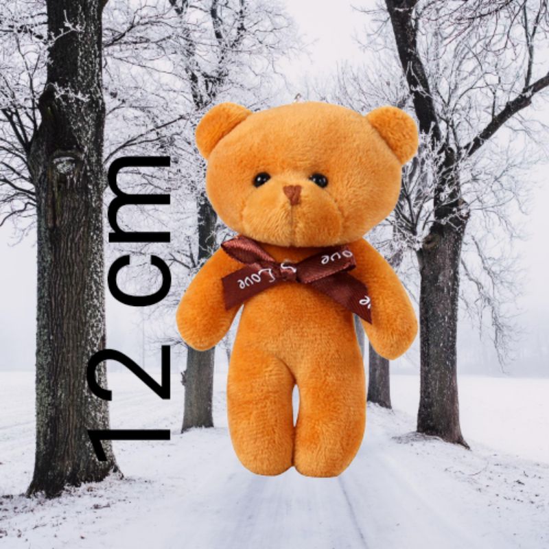 [add on only] mini teddy bear 12 cm | Shopee Malaysia
