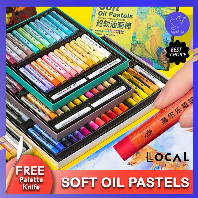 Tropical Blue Kuelox Soft Oil Pastel Classic 24 36 48 Color Soft Oil ...