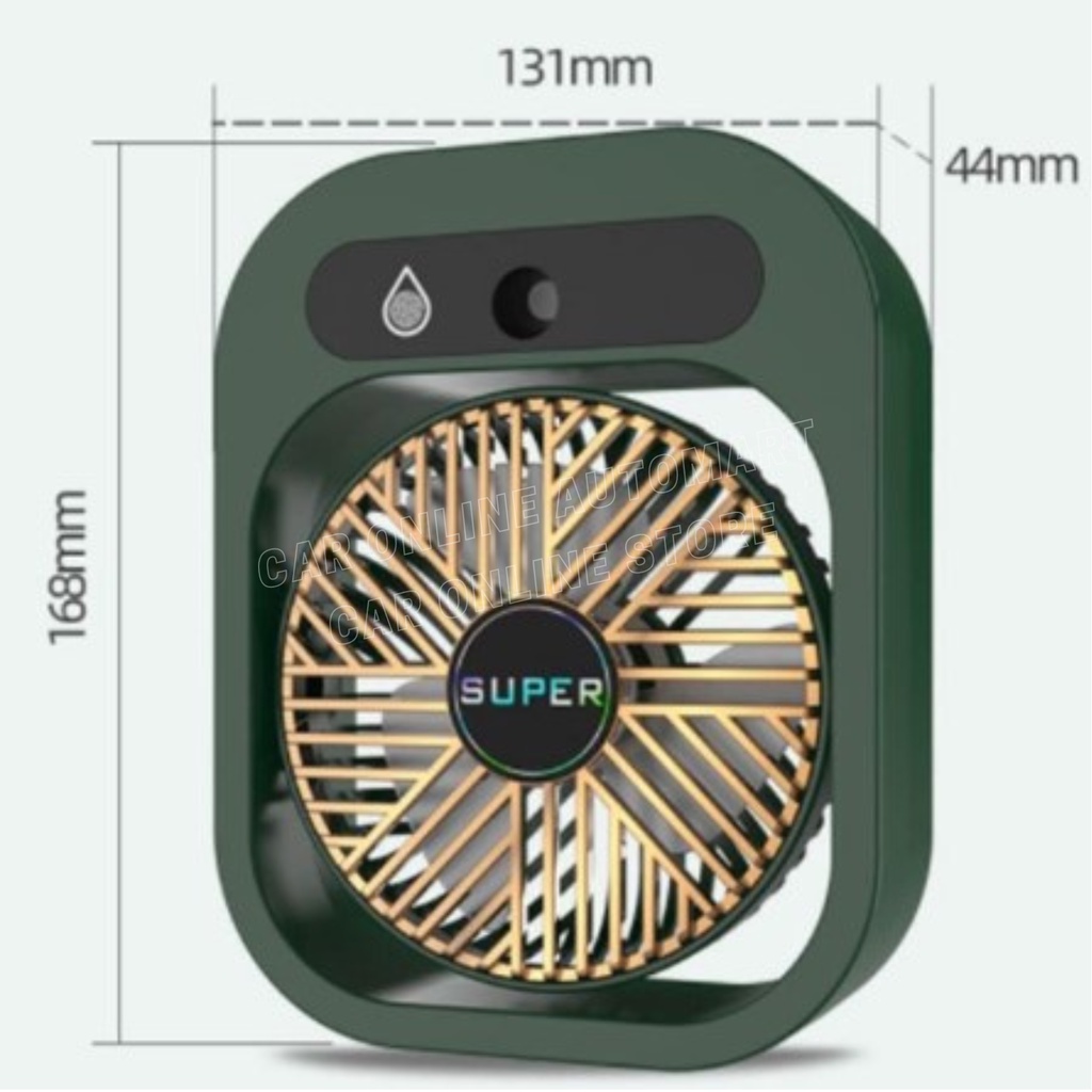 Portable USB Ice Fog Fan Nano Spray Ice Mist Air Conditioner Fogging ...