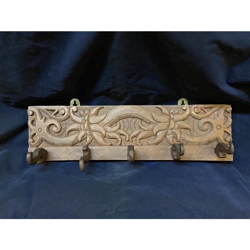 Wkh01 Sarawak Traditional Motif Hand Craving Wooden Key Holder Dayak ...