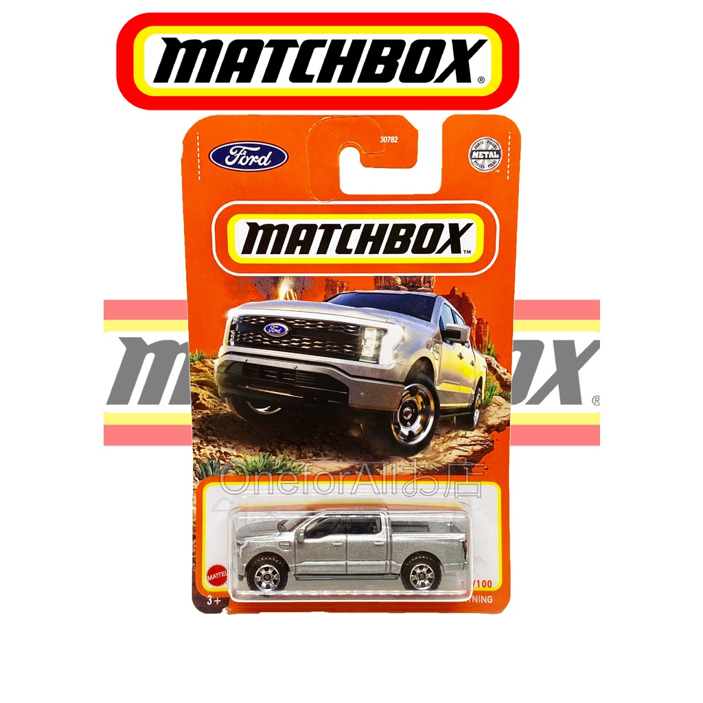 MBX Matchbox 2022 FORD F150 LIGHTNING Metallic Silver Mountain Pickup ...
