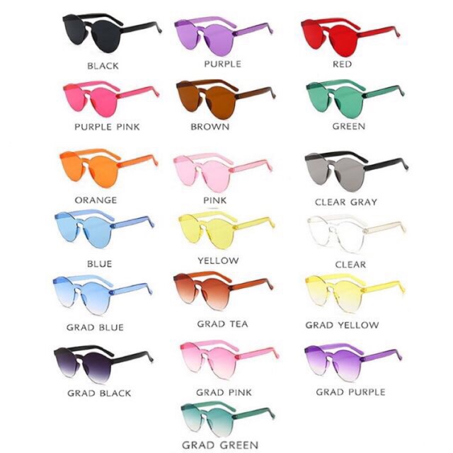 Sunglasses | Candy lens | Cermin mata Spek mata viral rare | Shopee Malaysia