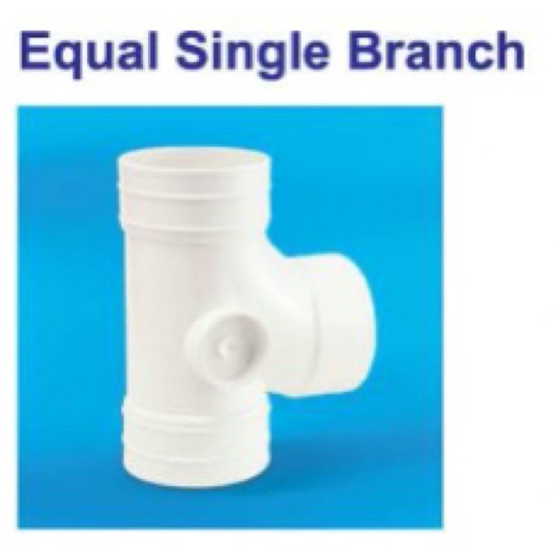 56mm Upvc Equal Single Branch Tee Upvc Fittings 2" 50mm Equal Tee Joint Upvc Tee Paip Putih ...