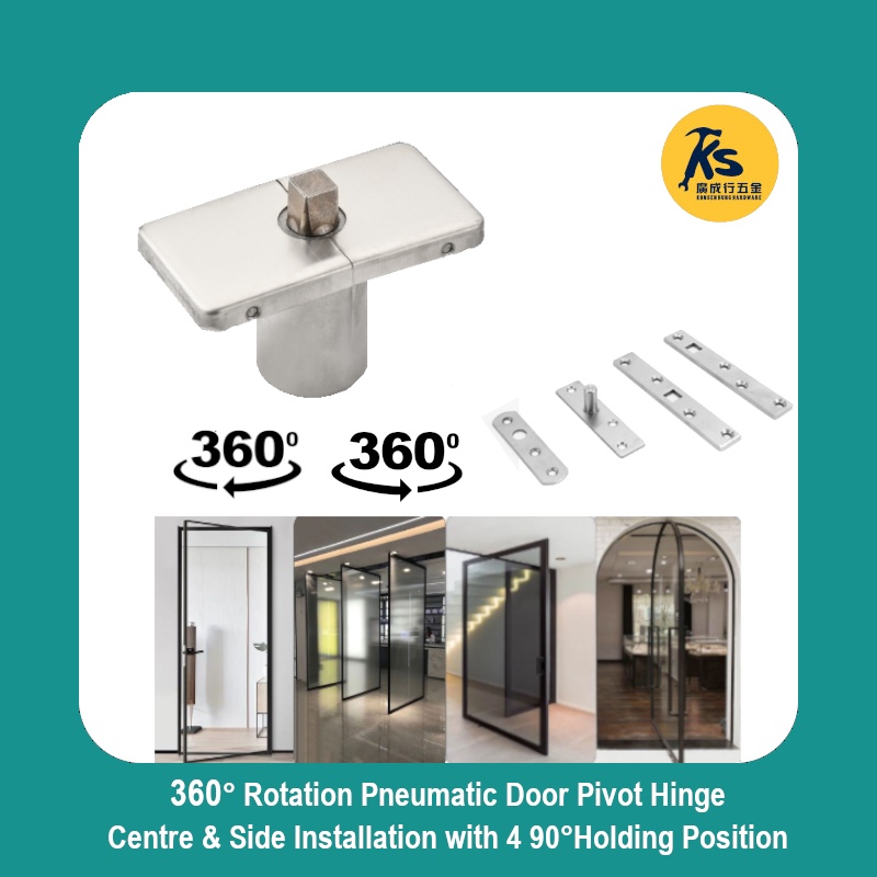 360° Rotation Pneumatic Pivot Door Hinge with Four 90° Holding Position ...