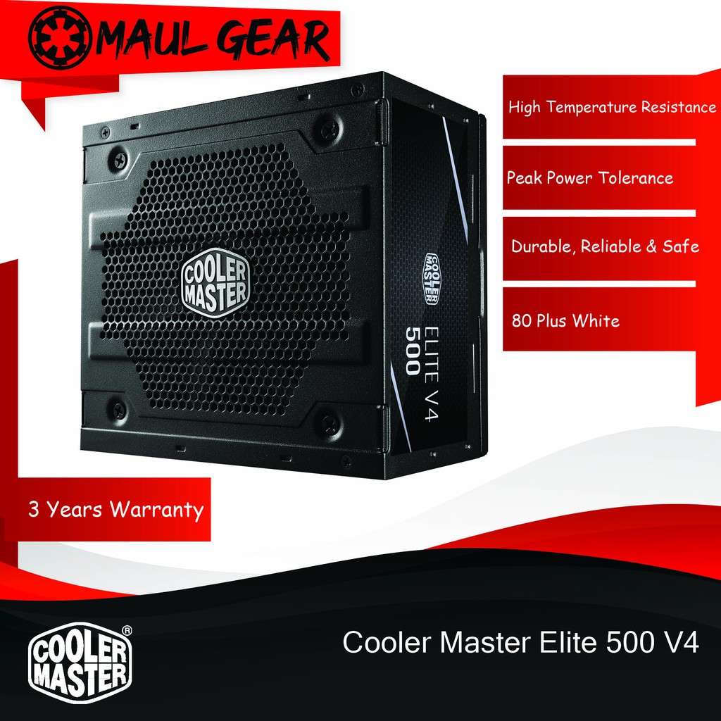 Cooler Master Elite V4 500W Power Supply | Shopee Malaysia