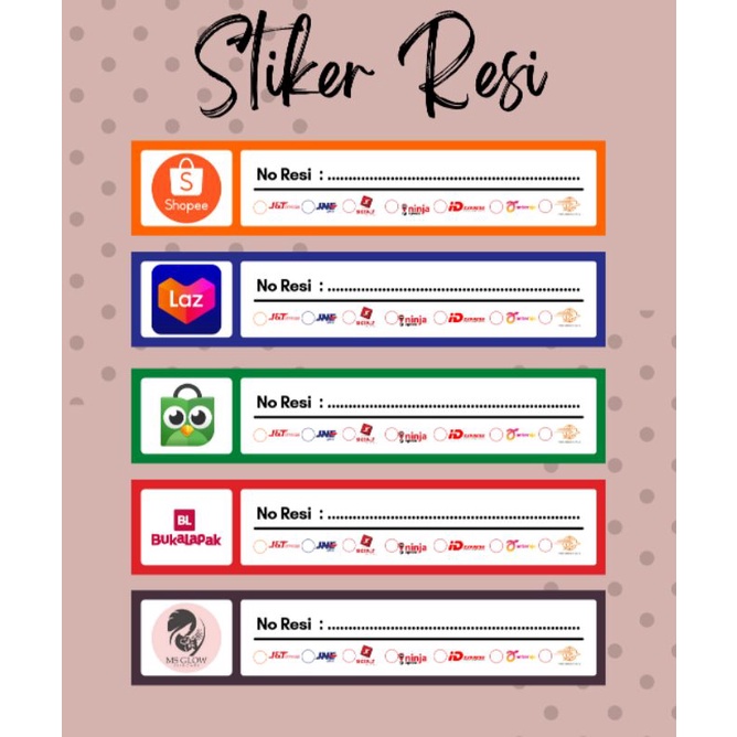 Receipt Sticker | Shipping Stickers | Custom Receipt Label | Shopee ...