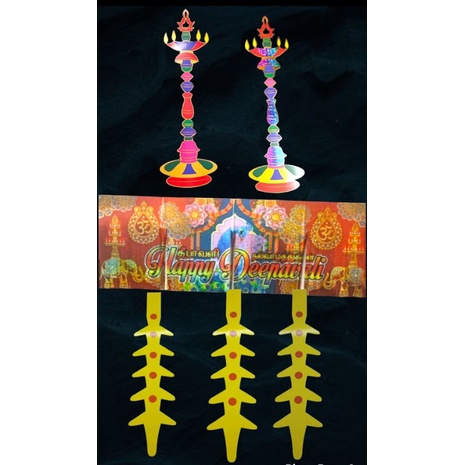 deepavali decoration happy deepavali tamil door metalic cutting hanging ...