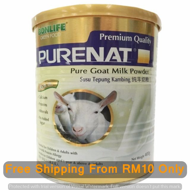 BONLIFE Purenat Pure Goat Milk Powder (400g) | Shopee Malaysia