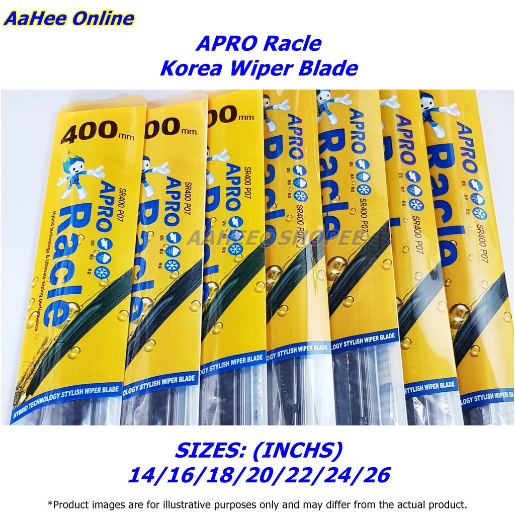 APRO Racle KOREA Premium Wiper Blade *Hook Type 14" 16" 18" 20" 22" 24 ...