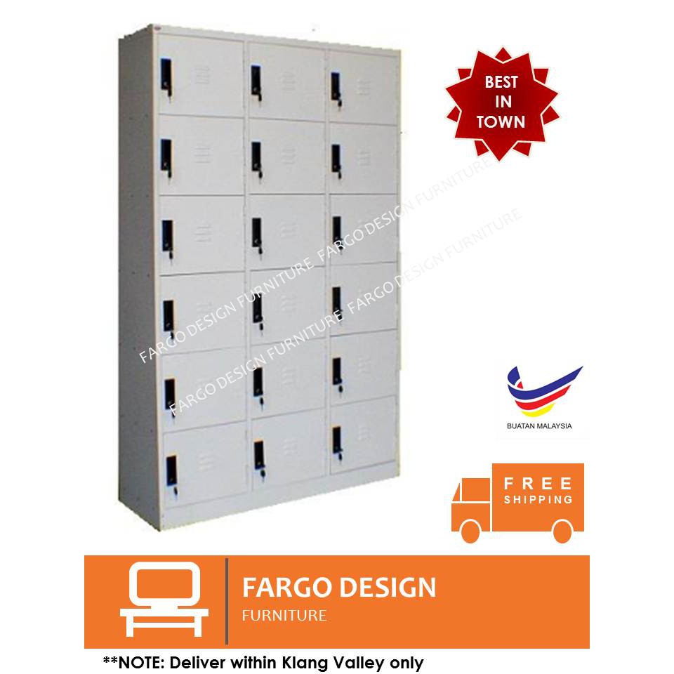 18 COMPARTMENT LOCKER (Deliver within Klang Valley only) | Shopee Malaysia