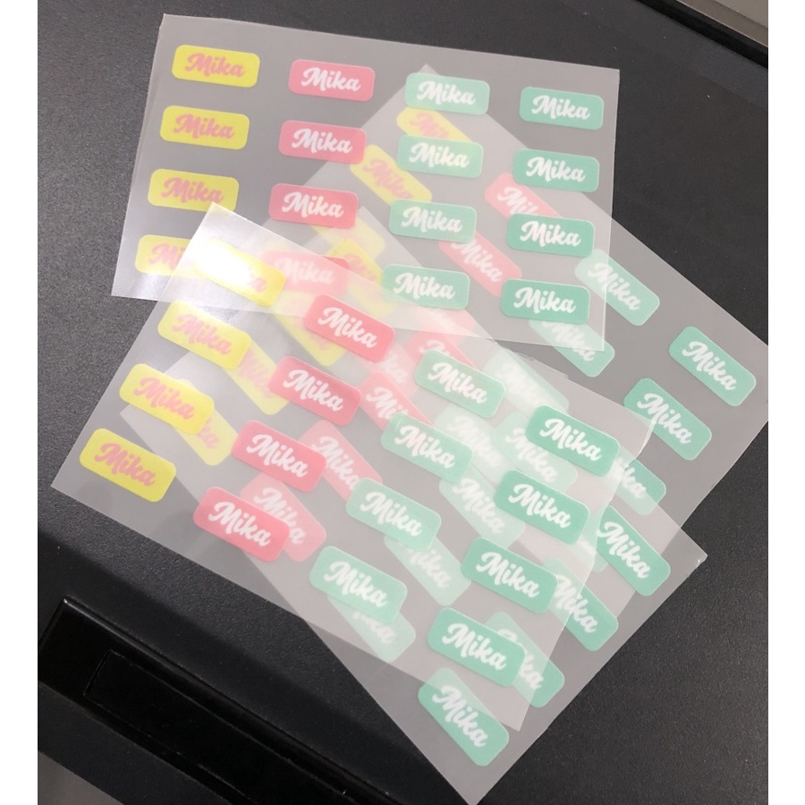 Custom School Clothes Name Label/Costume Name Sticker/Permanent Name ...