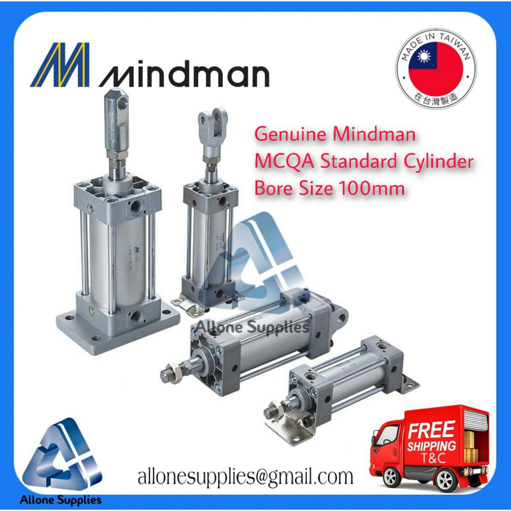 Mindman MCQA Tube ID:100mm Air Cylinder ,Stroke Length 50 ...