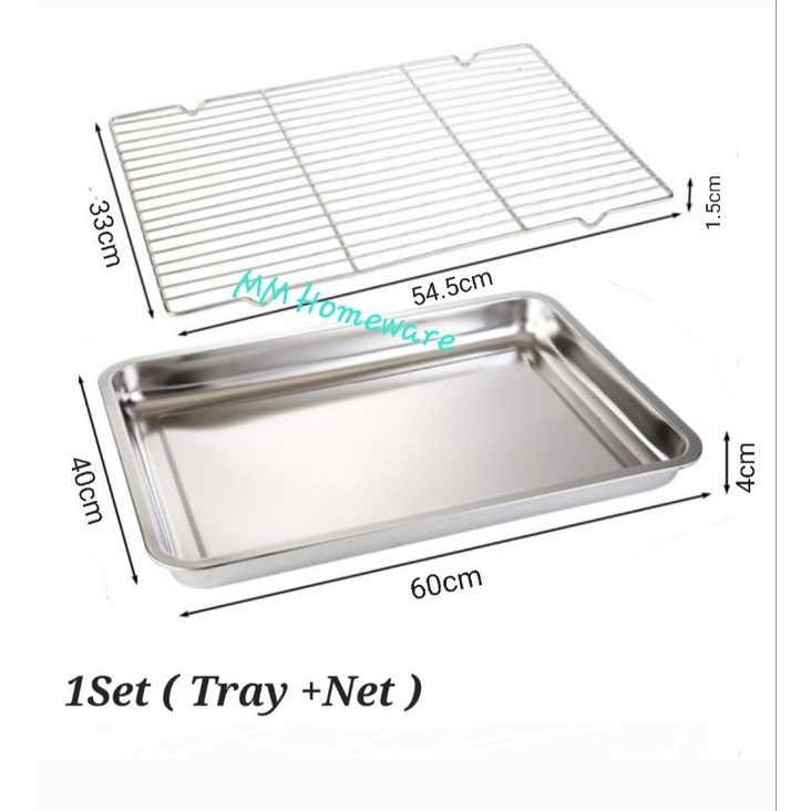 High Quality Stainless Steel Cooling Tray With Rack / Draining Tray ...