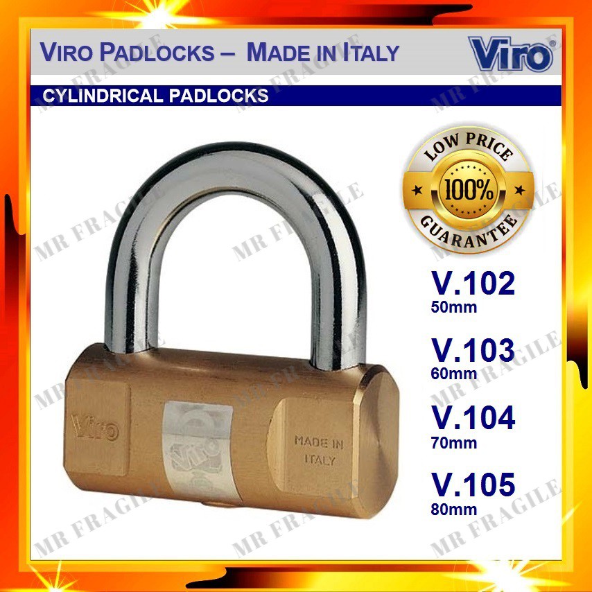 VIRO GENUINE 102 50mm / 103 60mm / 104 70mm / 105 80mm Heavy Duty ...