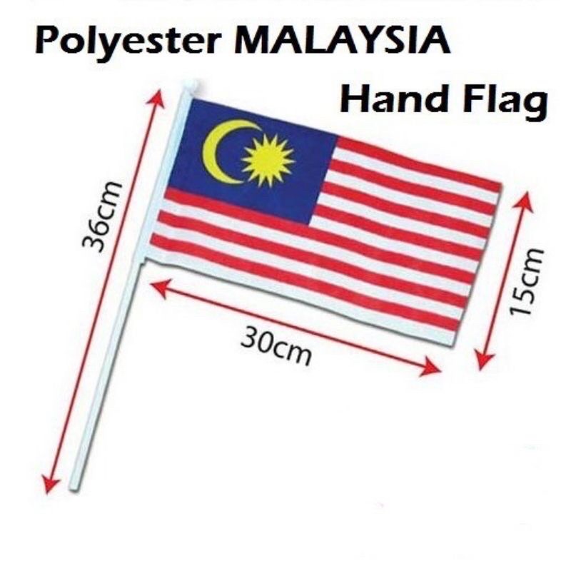 [KOH] Hand Flag Malaysia / Bendera Tangan Malaysia /Spring Flag Malayia ...