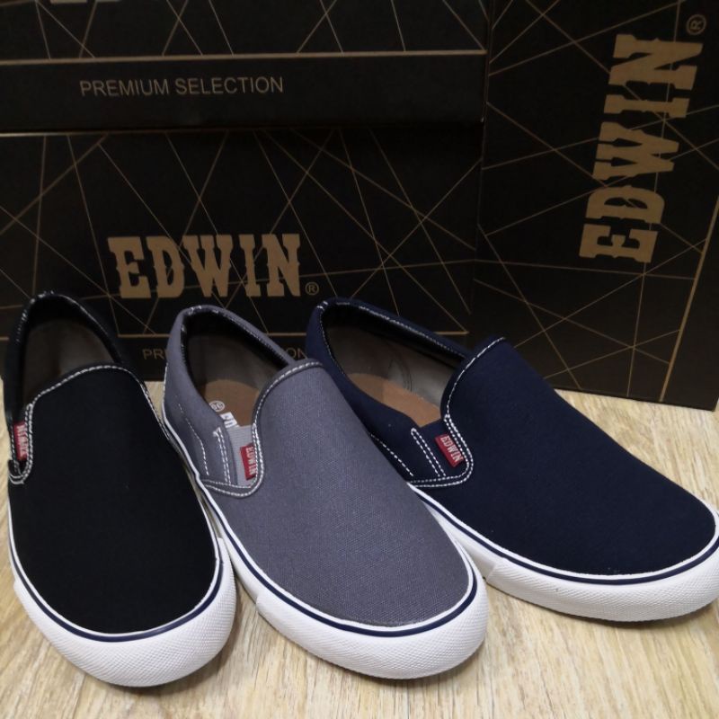 EDWIN MEN'S SHOES # CANVAS SHOES # E30332 # KASUT CANVAS LELAKI # 💯 ...