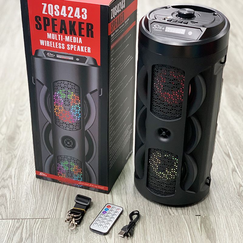 Super Bass Super Sound,ZQS4243 Rechargeable Wireless Blutooth Speaker ...