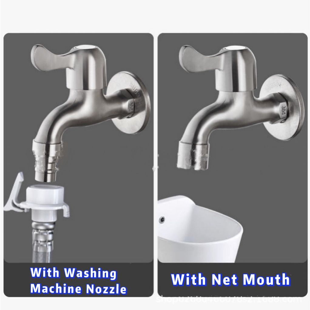 AOS Water Tap Wall Mounted Kitchen Bathroom Bib Tap Pili pipe | Air ...