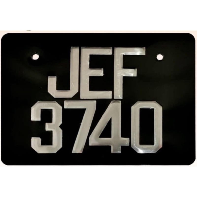 PLATE BESI MOTOR KETUK/ KETUK FLAT PLATE BESI MOTOR NUMBER/ NO PLATE ...