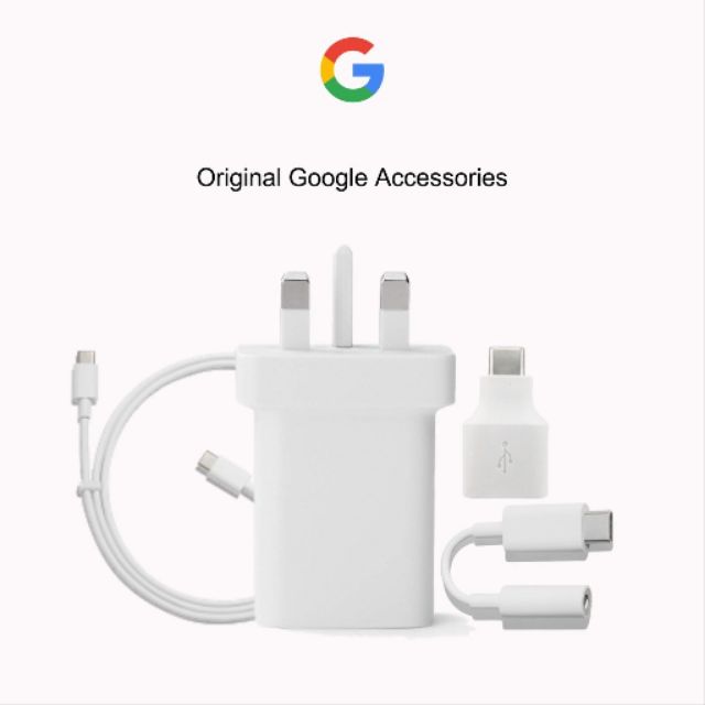 Google Pixel Original Power Adapter Charger Type C Cable OTG Audio ...