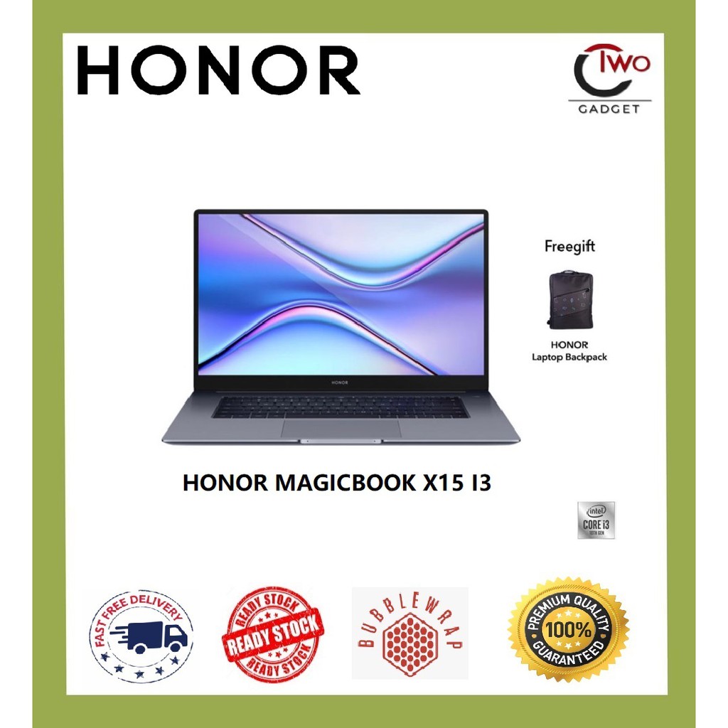 (NEW)HONOR MagicBook X 15 - i5 / i3 ( 8GB RAM | 512GB SSD / 256GB SSD) with 2 Years Warranty ...