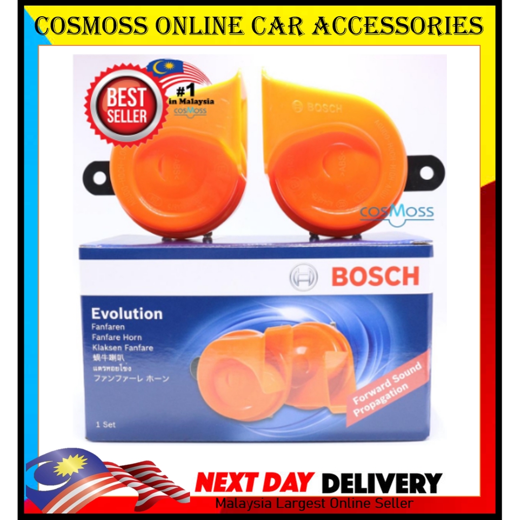 100% Original Bosch Evolution Fanfare Compact BM Twin Horn (1 Pair ...