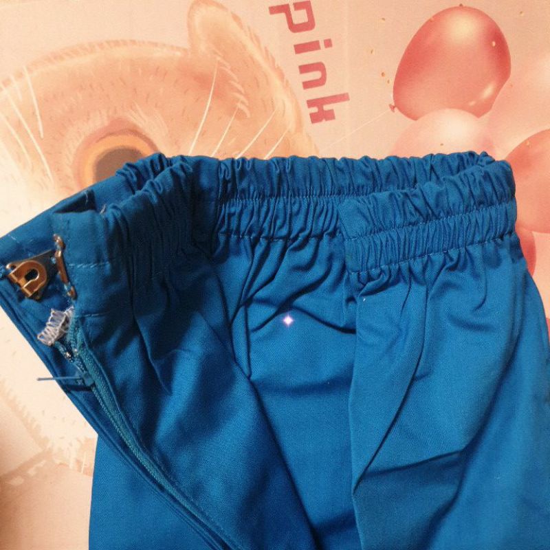 School Uniform Kain Biru Muda Kain Cotton Tebal Sekolah Menengah Cotton ...