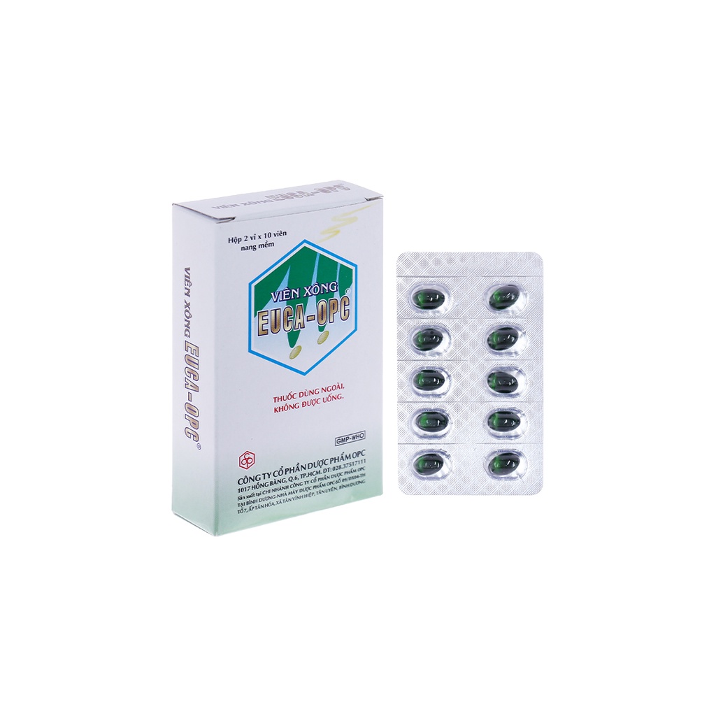 Euca OPC Inhaler Tablets [Box of 20 Capsules] - Inhalation When Colds ...