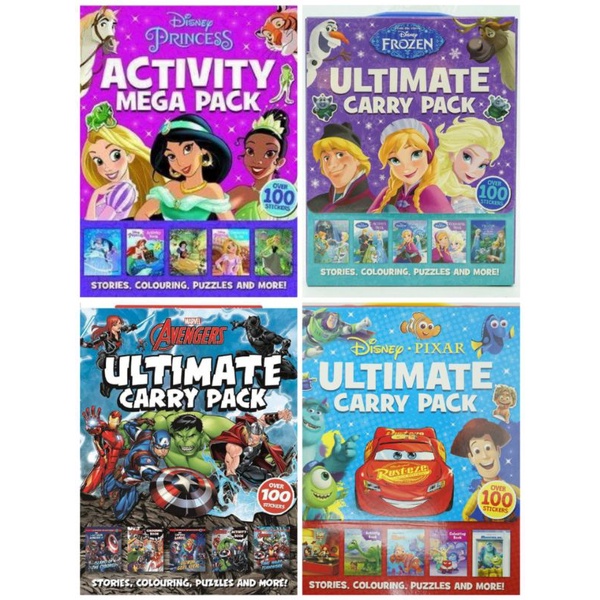 Ultimate Carry Pack Activity Mega Pack Disney Princess Frozen Avengers ...