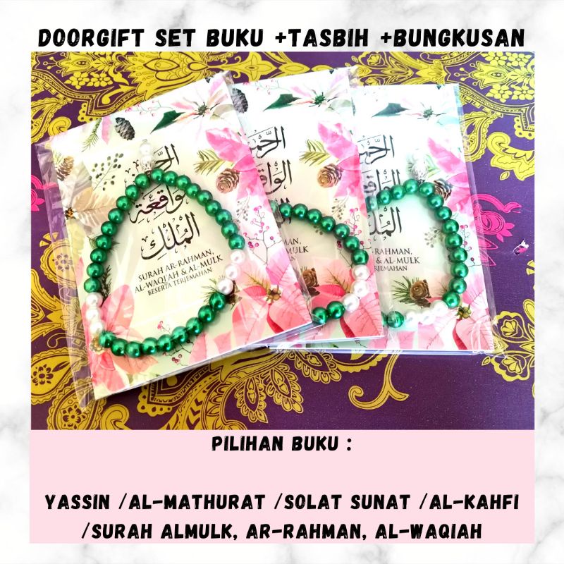 READY STOCK : DOORGIFT SET BUKU A6 & TASBIH + BUNGKUSAN SETIAP SATU ...