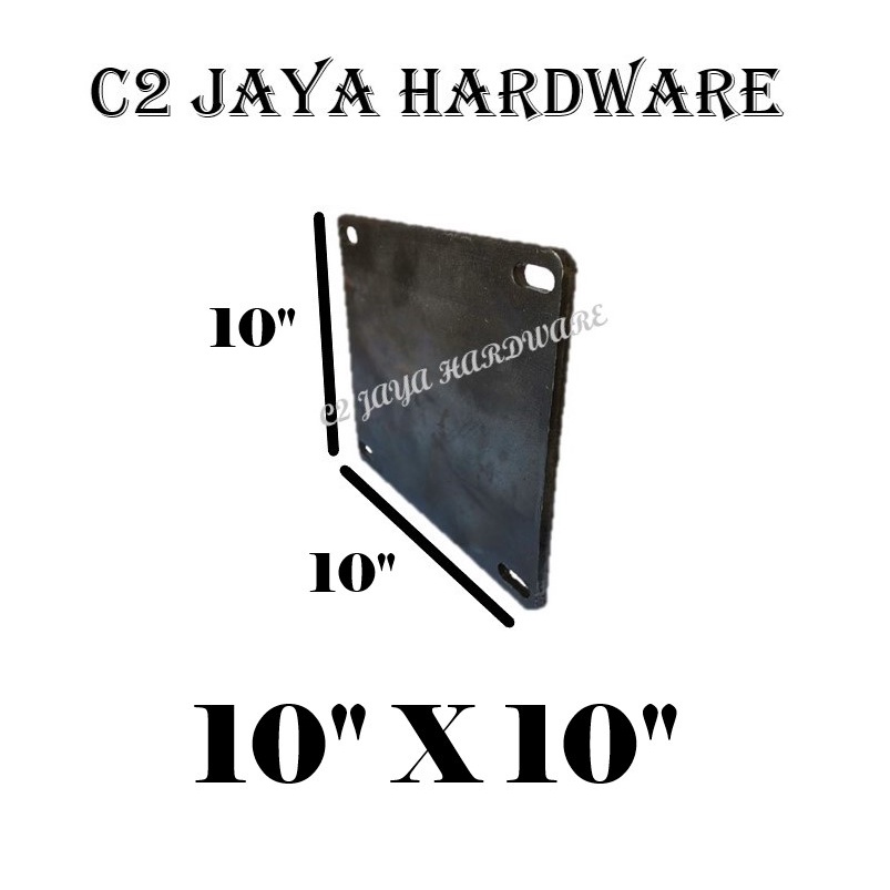 Square Plate Metal Plate Welding MS Plate 10" X 10" ( Metal ) pagar ...